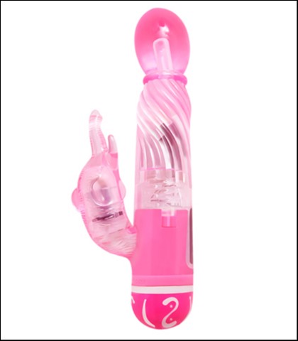 Mini pink rabbit masazer