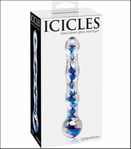 Stakleni dildo icicles no 8