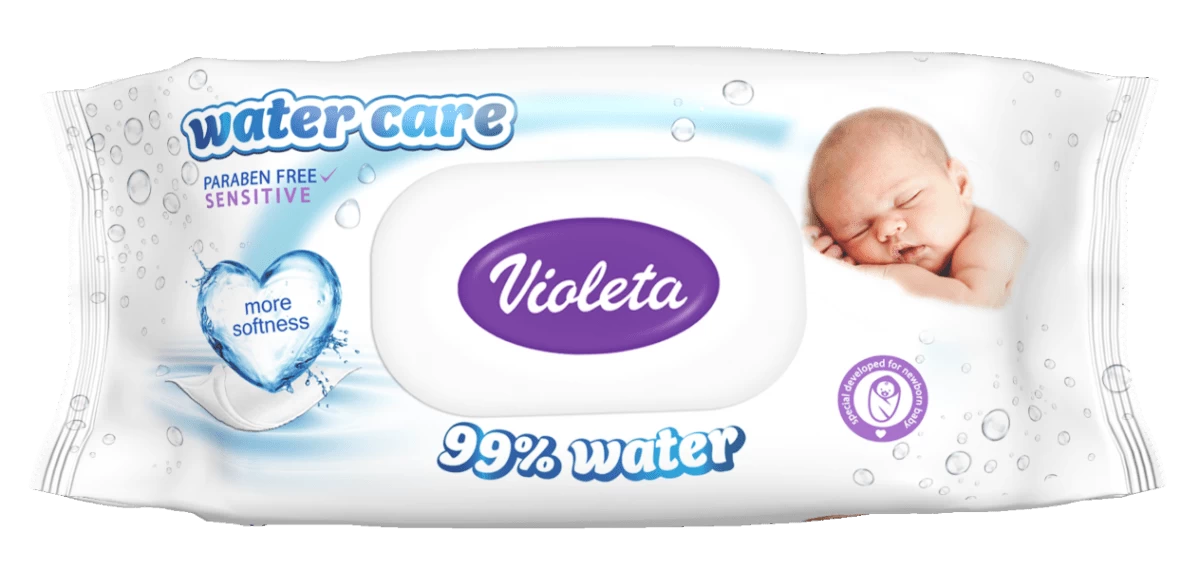 VIOLETA VLAŽNE MARAMICE BABY WATER 56KOM SENSITIVE