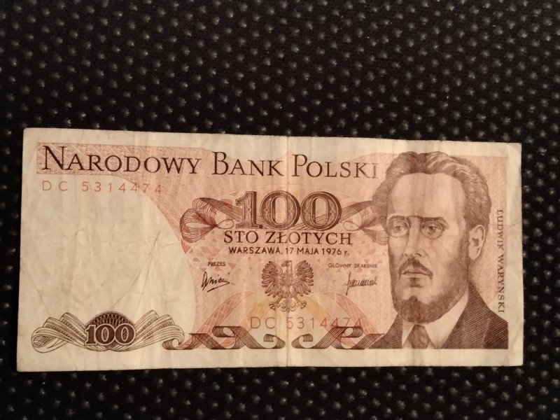 100 zlota 1976 poljska