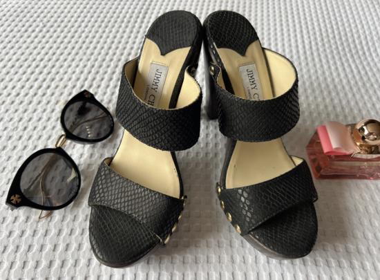 JIMMY CHOO ORIGINAL NOVE sandale klompe 39 ( 37 )