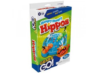 HASBRO Mb igre hungry hungry hippos grab and gogo društvena igra ( F8255 )