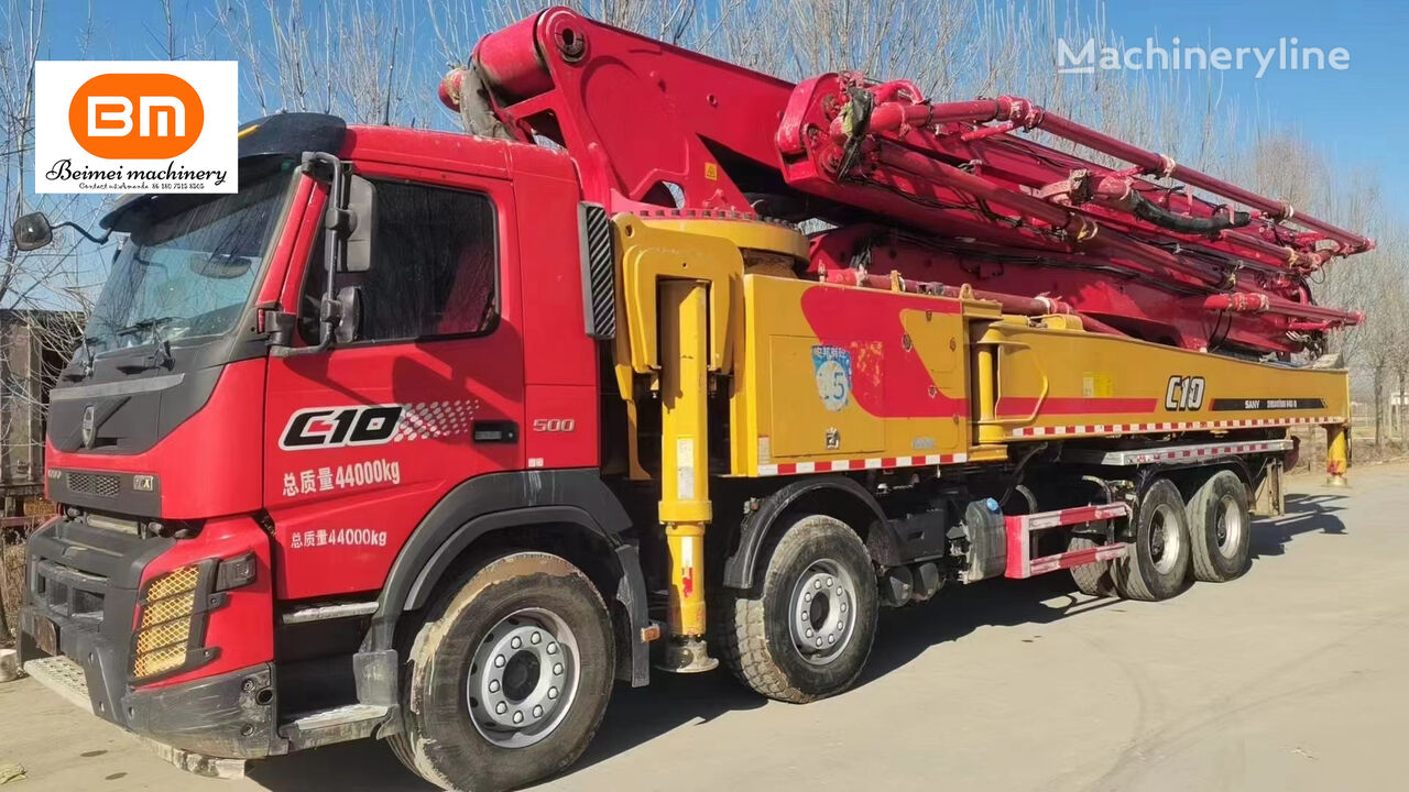 Sany 62M 4 Axle Euro 5 Beton Pump Truck na šasiji Volvo 2019 Sany 62M on Volvo Concrete Pumping Machinery pumpa za beton