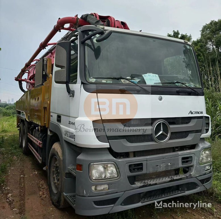 Sany Excellent Condition 47M Concrete Pump Truck Stock na šasiji Mercedes-Benz Actros 3344 pumpa za beton