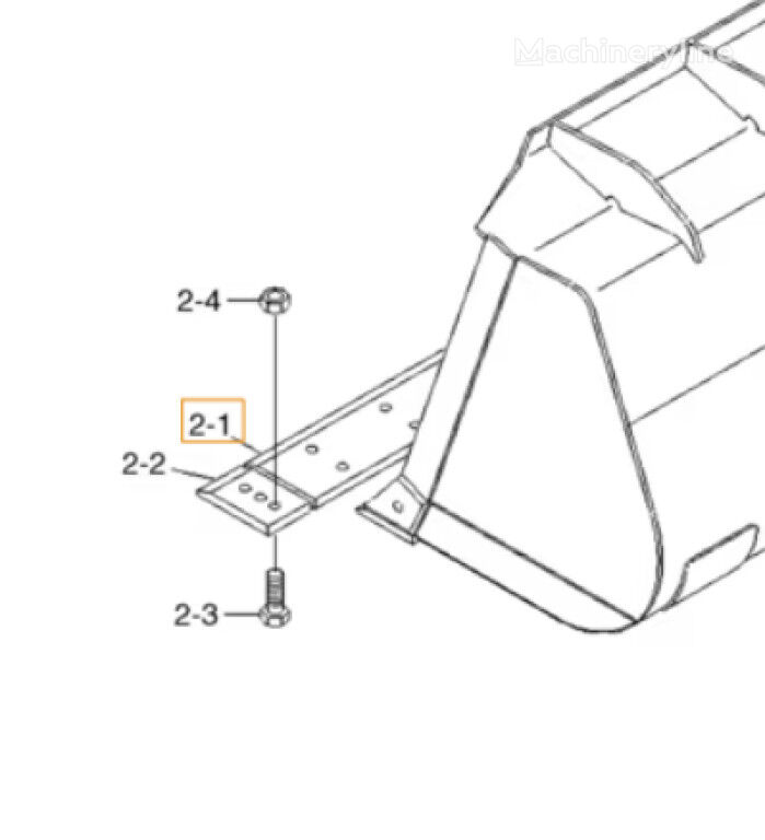 Case 61L6-10920CY 61L6-10920CY za Case 1221E prednjeg utovarivača