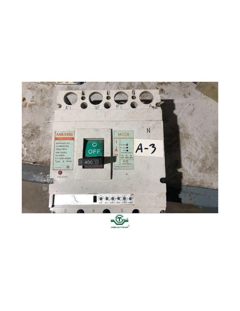 Interruptor automático general instrument tabla za opreme za reciklažu