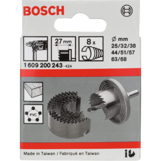 Bosch – 8-delni set kruna testere 25; 32; 38; 44; 51; 57; 63; 68 mm – 1609200243