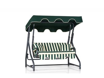 HANAH HOME Baštenska ljuljaška dvosed Morus 2 Green White Black