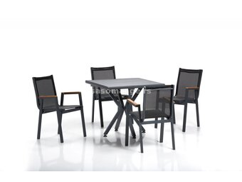 HANAH HOME Baštenski set Samara 1 Grey Black