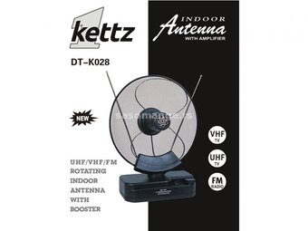 KETTZ Kettz DT-K028 Sobna TV/FM antena + pojačivač