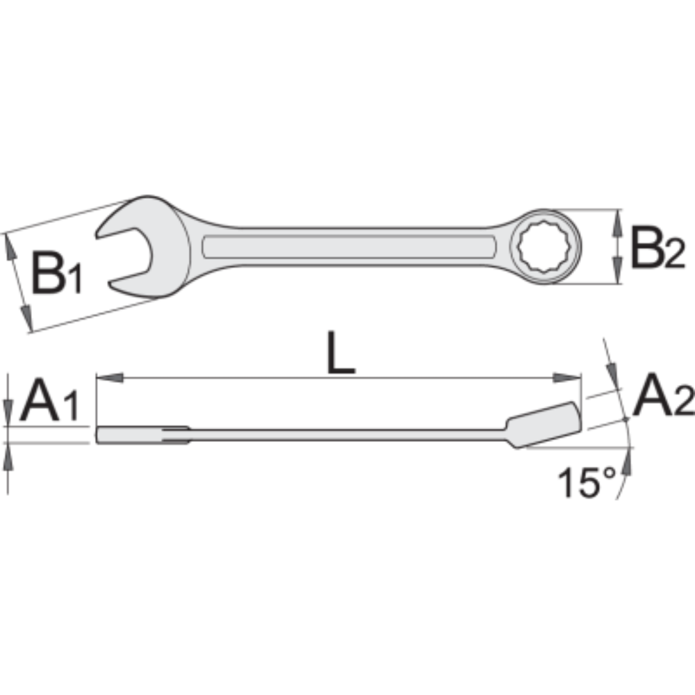 Unior – Ključ viljuškasto-okasti dugi za rad na visini 3/4″ 120/1-H – 626303