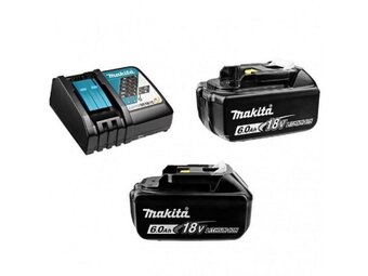 MAKITA SET 6 BL1860B 2 x 6.0Ah + DC18RC brzi punjač 18 V