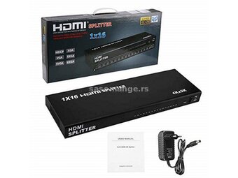 VELTEH HDMI spliter aktivni 1/16 12V/3A KT-HSP-1.16