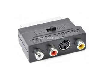 GEMBIRD CCV-4415 3 X RCA and 1 X S-Video plugs on one side and SCART on other side