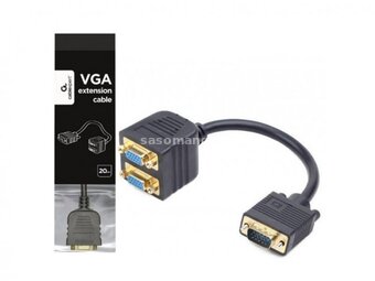 GEMBIRD CC-VGAX2-20CM VGA splitter kabl 20cm