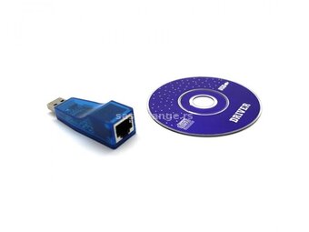 FAST ASIA Adapter USB tip A (M) - RJ-45 (F) + CD plavi JP1082