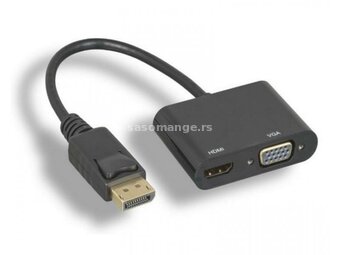 FAST ASIA Adapter-konvertor DISPLAY PORT na HDMI+VGA