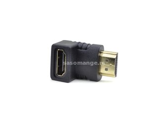 FAST ASIA Adapter HDMI (M) - HDMI (F) crni ugaoni