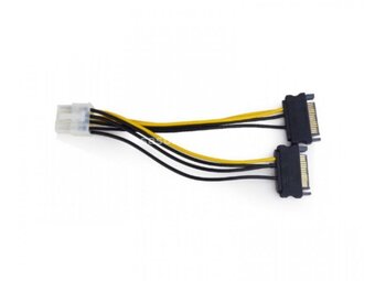 E-GREEN Naponski adapter za PCI-E VGA (8-pin) -2x Sata