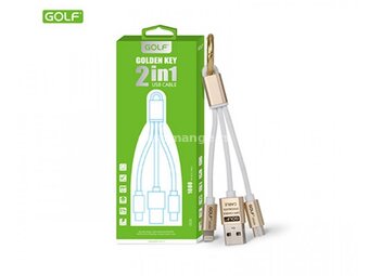 GOLF USB data kabl 2u1 android/iphone GOLF GC-35 (00G49)