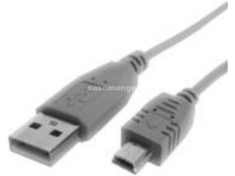 FAST ASIA Kabl USB A - USB Mini-B M/M 1.8m sivi