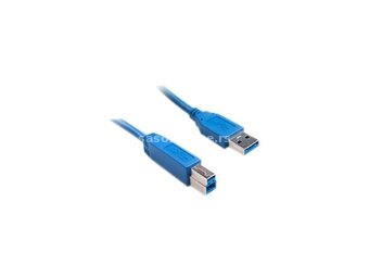 FAST ASIA Kabl USB 3.0 tip A - USB 3.0 tip B M/M 1.8m plavi