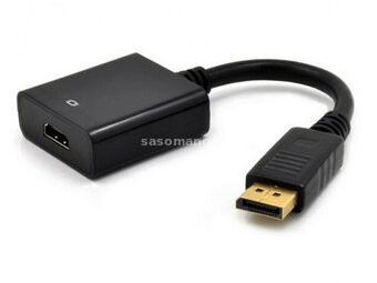 E-GREEN Adapter DisplayPort (M) - HDMI (F) crni