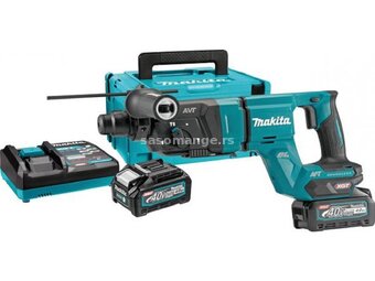 MAKITA Akumulatorski pneumatski čekić za štemovanje SDS-plus HR007GM201 40V; 2x4,0 Ah + MAKPAC kofer