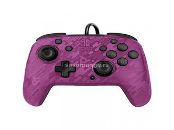 PDP Gamepad Nintendo Switch Faceoff Deluxe Controller + Audio Camo Purple 035809