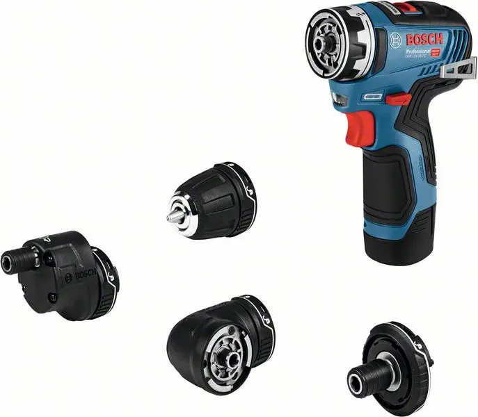 Bosch Akumulatorska bušilica-odvrtač GSR 12V-35 FC + Nastavak GFA 12-B L-Boxx 2x3.0Ah 06019H3001