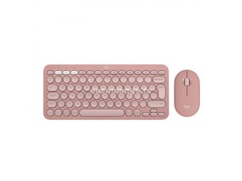 LOGITECH Pebble2 Wireless Combo US tastatura i miš roze