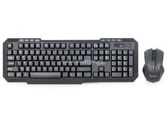 GEMBIRD KBS-WM-02 Gejmerska tastatura US + bežični miš USB