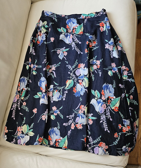 Vintage italijanska pamučna suknja, floral print