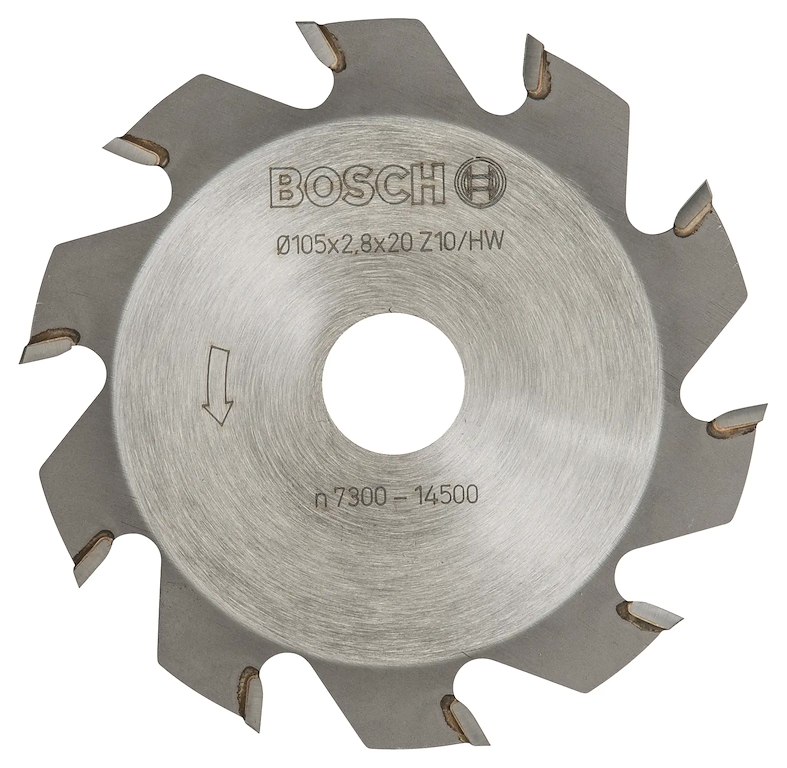 Bosch Pločasta glodalo 10, 20 mm, 2,8 mm 3608641001