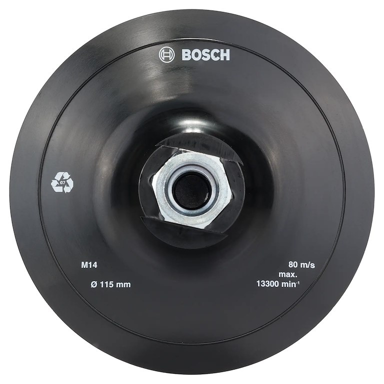 Bosch Potporni tanjir sa čičak trakom 115 mm 2608601076, 115 mm, 13.300 min-1