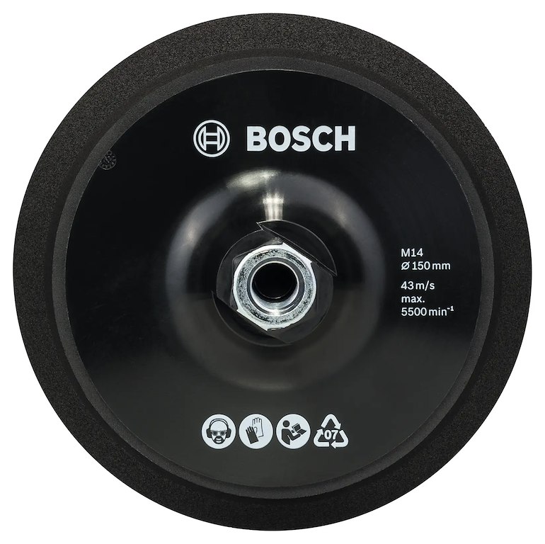 Bosch Potporni tanjir M14, Ø 150 mm, sa sistemom prihvata na čičak 2608612027, Prečnik 150 mm