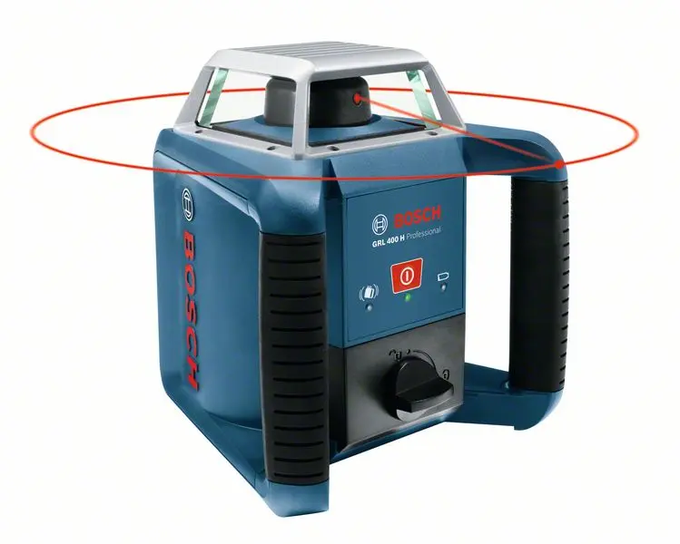 Bosch Rotacioni laser GRL 400 H + Građevinski stativ BT 170 HD + Merna letva GR 240 + Laserski prijemnik LR 1 Profi kofer 061599403U