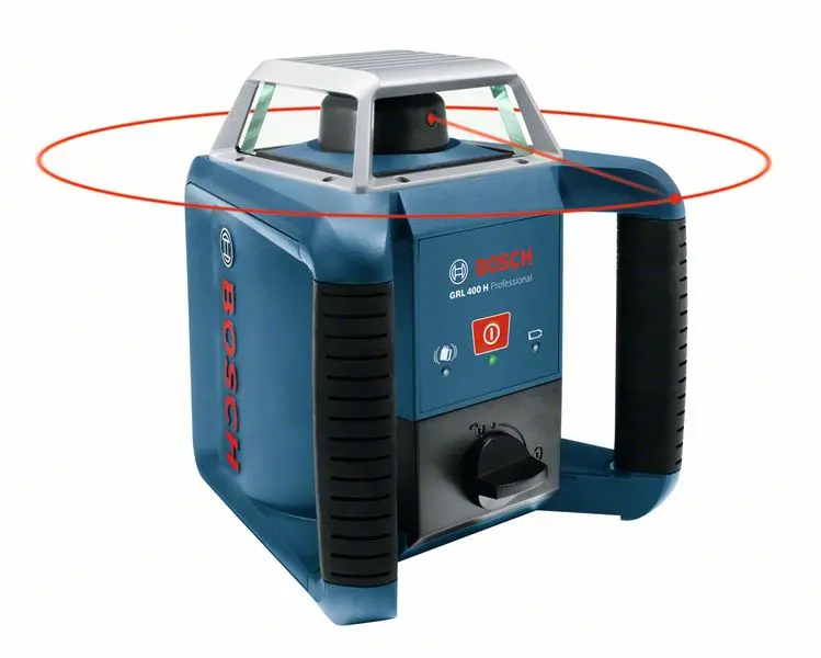 Bosch Rotacioni laser GRL 400 H + Laserski prijemnik LR 1 Kofer za nošenje 0601061800