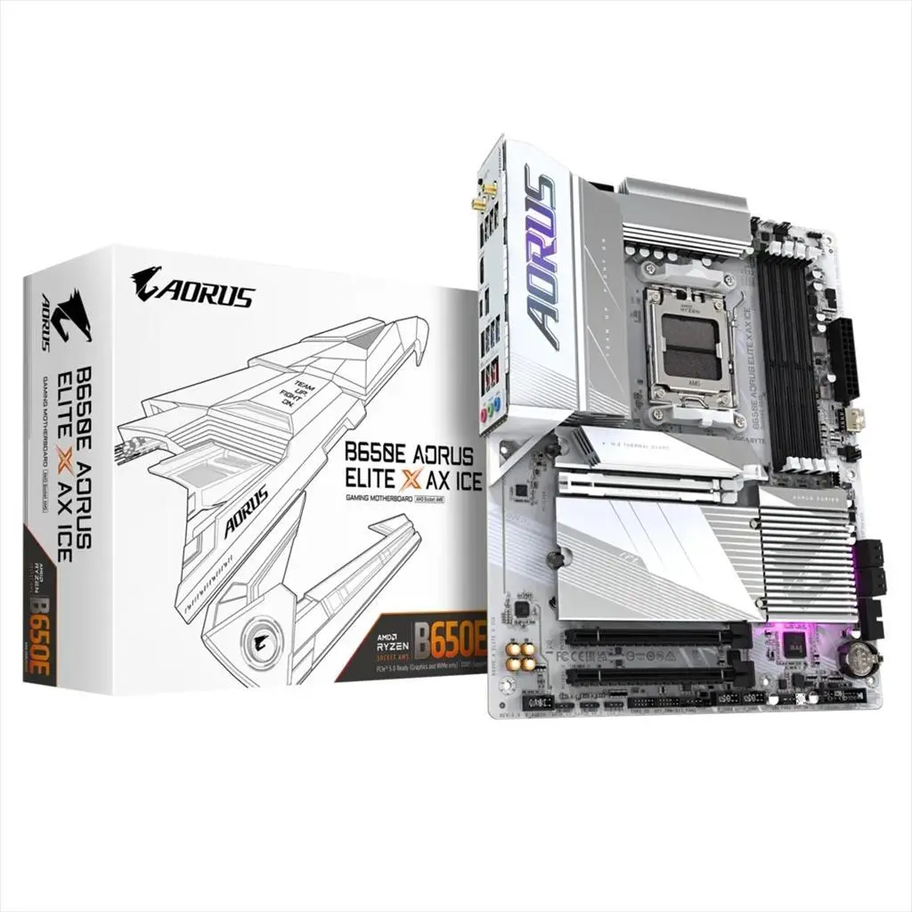 GIGABITE matična ploča AM5 B650E AORUS ELITE Ks AKS ICE GIGABITE 4kDDR5 8000Mhz (O.C), HDMI