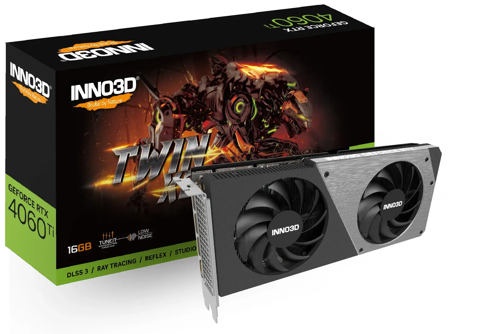 INNO3D GeForce RTX 4060Ti (N406T2-16D6-178055N) Grafička kartica,16GB, GDDR6, 128bit