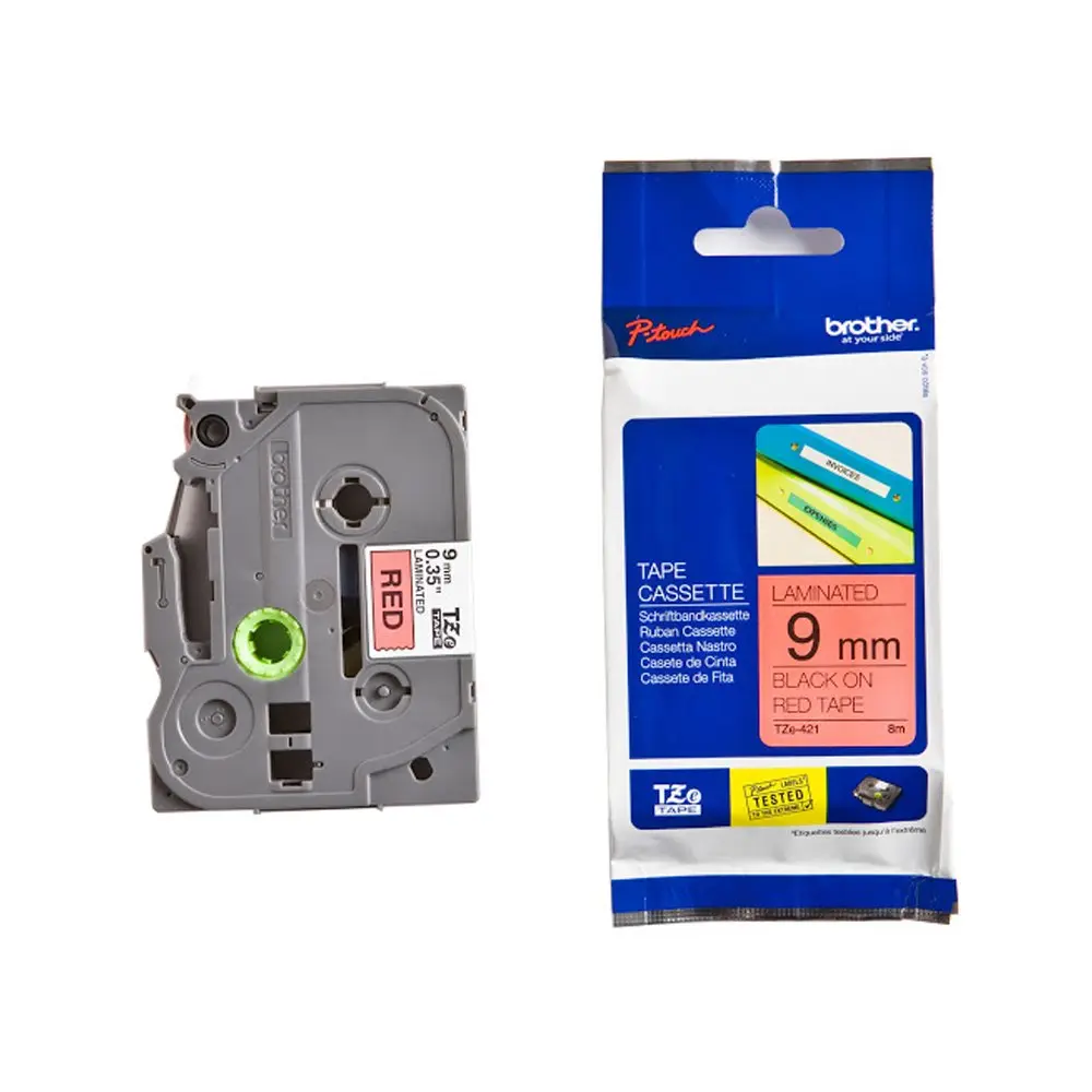 BROTHER Traka TZ e-421 crno na crveno 9mm
