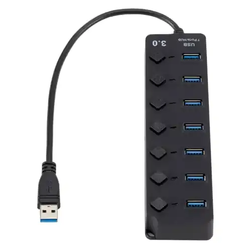 KETTZ USB hub 7 porta 3.0 KT-HUSB.76 crni