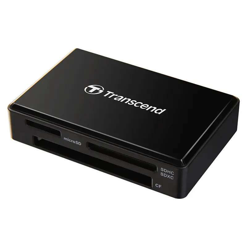 Transcend RDF8 Čitač kartica, USB3.1, SD/ MicroSD SDHC/ SDXC/ UHS-I/ UDMA7, Crni