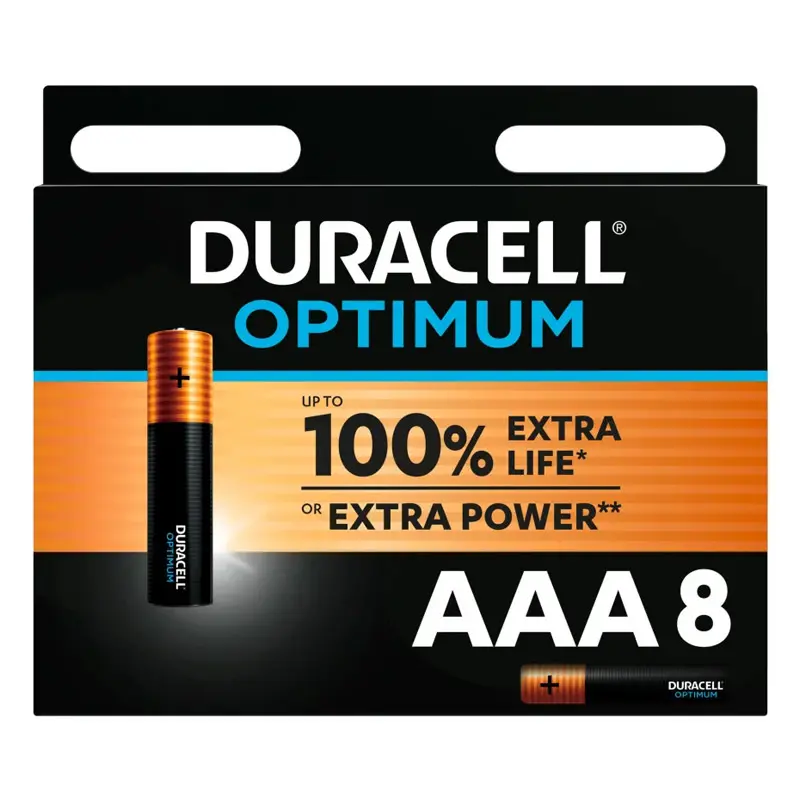 Duracell Optimum LR3 Alkalne baterije, 1.5V, 8 komada