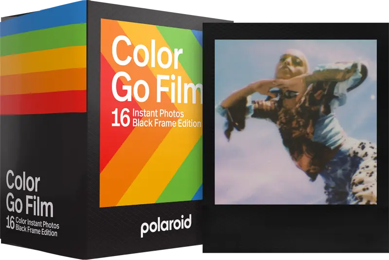 Polaroid Kolor film za Polaroid GO instant kamere, 16 komada, Crni okvir