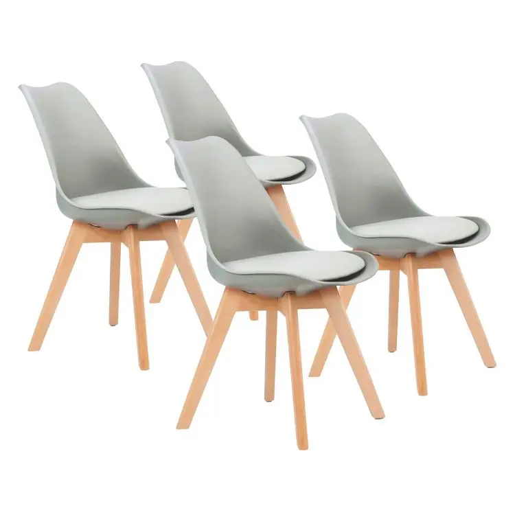 ModernHome Trepezarijske stolice set od 4 kom Filipo, Sivi