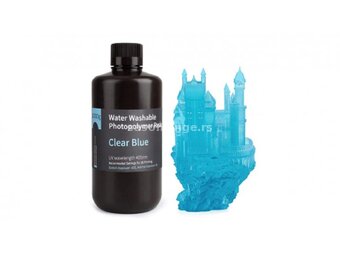 ELEGOO Water Washable Resin 1kg Clear Blue