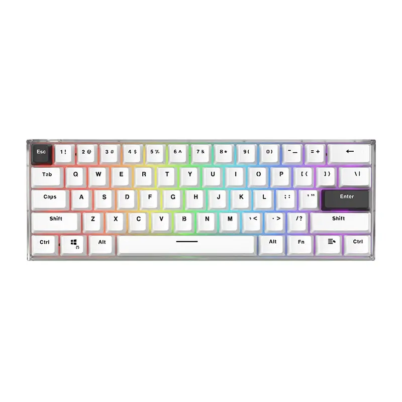 Fantech MK857 Maxfit 61 Frost Space Edition Gaming Tastatura, Mehanička, RGB, Bela