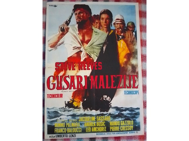 plakat GUSARI MALEZIJE (Sandokan)