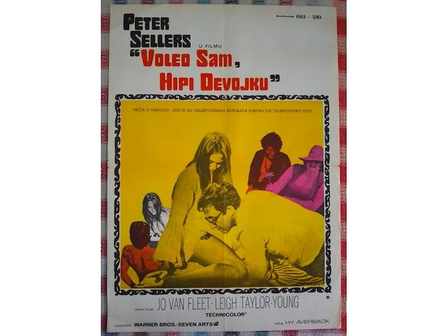 plakat VOLEO SAM HIPI DEVOJKU (Peter Sellers)